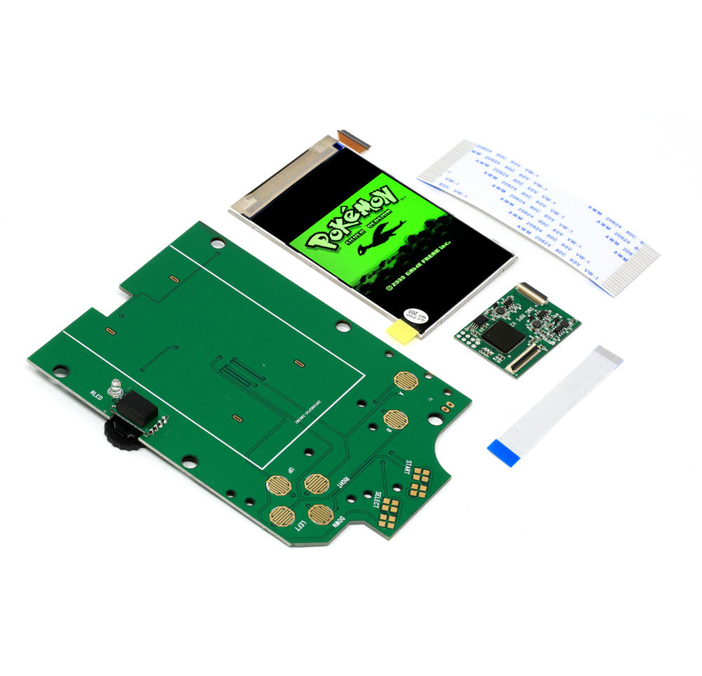 Game Boy DMG IPS LCD V2 Backlight | Front PCB Install