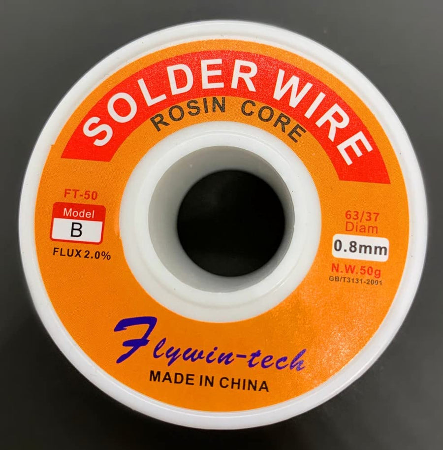 Solder Wire | 63/37 Rosin Core 0.8mm | Hand Held Legend