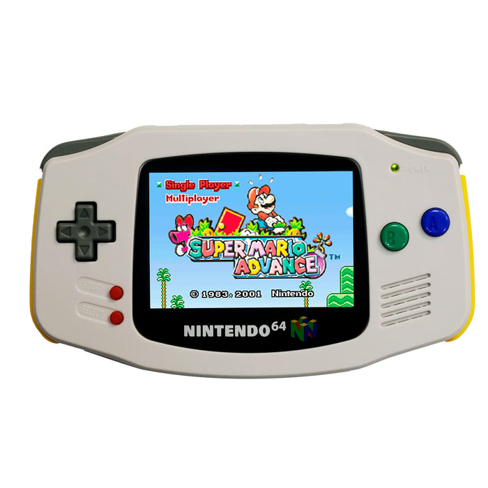 Game Boy Advance Ultimate Console - N64 Style | Fully Modded GBA | Hand ...