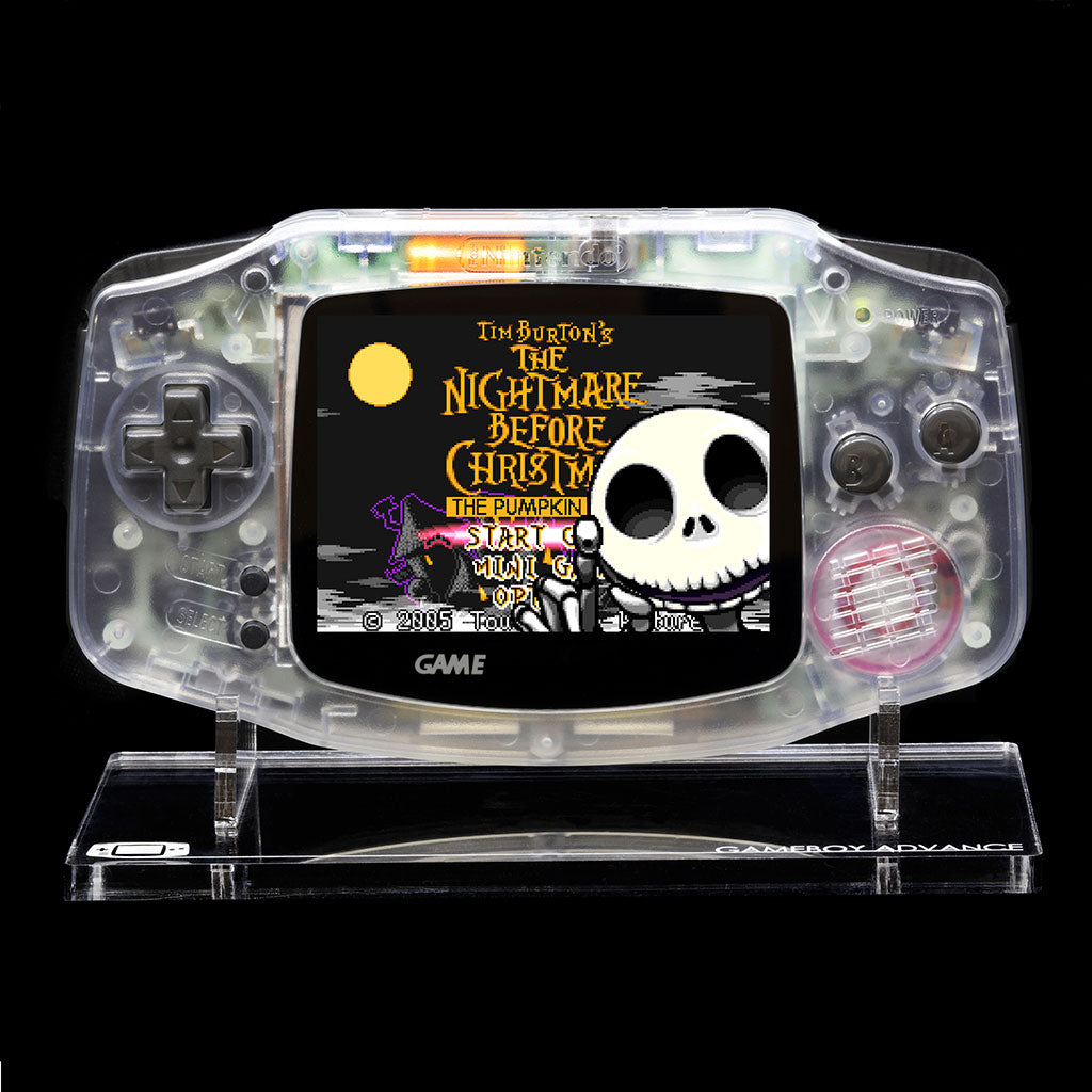 Game Boy Advance Ultimate Console - Clear and Black | Fully Modded GBA ...