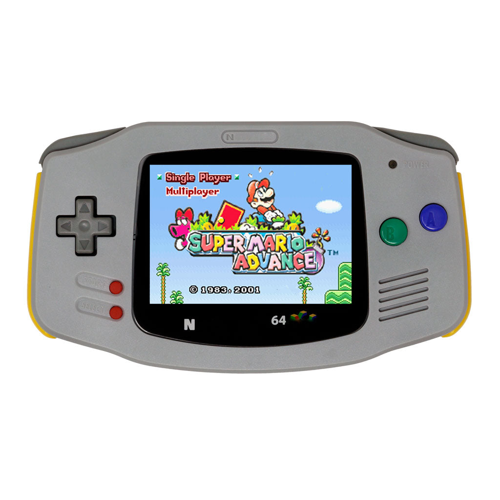 Game Boy Advance Ultimate Console - N64 Style | Fully Modded GBA | Hand ...