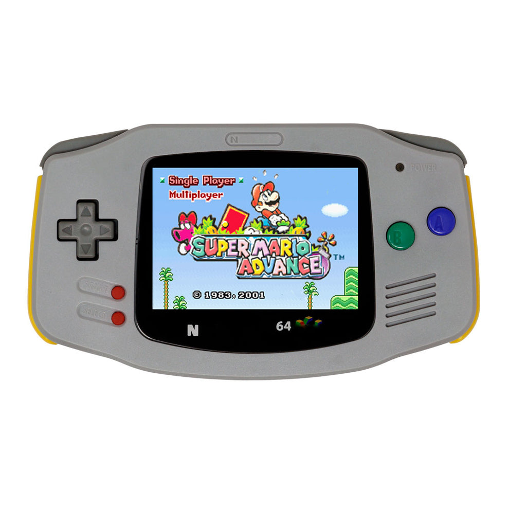 Game Boy Advance Ultimate Console - N64 Style | Fully Modded GBA | Hand ...