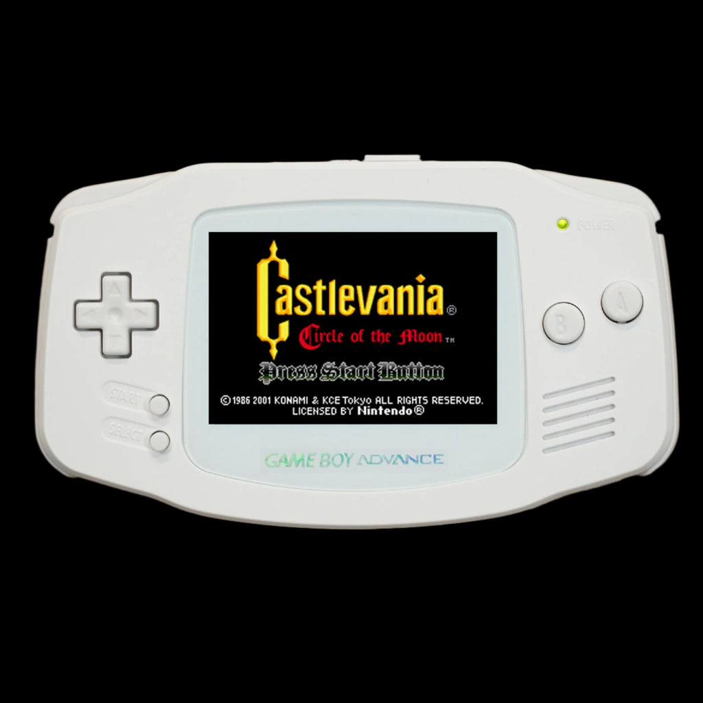 Game Boy Advance Ultimate Console - White Out | Fully Modded GBA | Hand ...