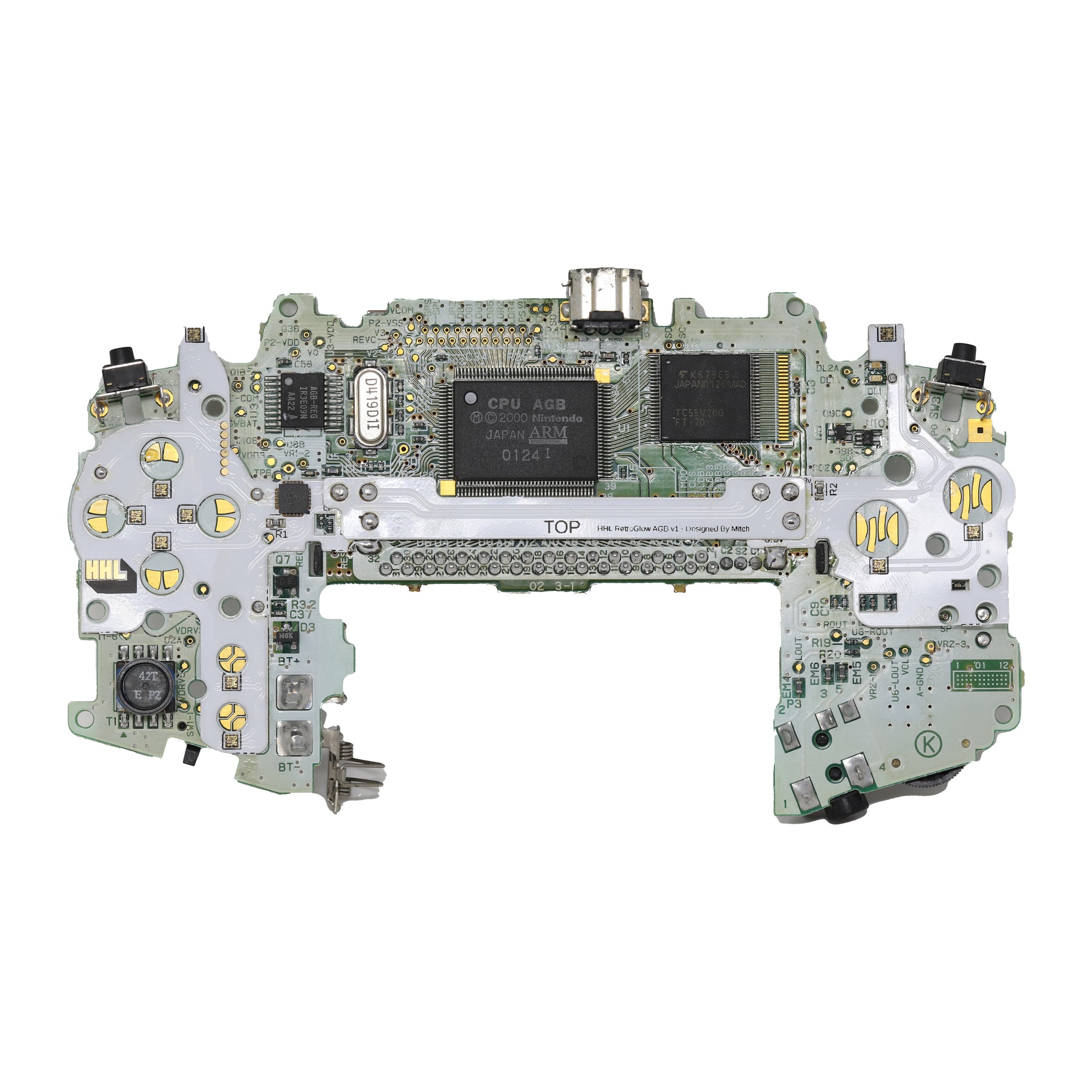 RetroGlow for Game Boy Advance | RGB LED Flex Board | Hand Held Legend