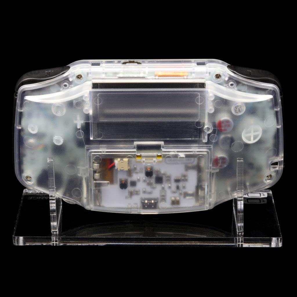 Game Boy Advance Ultimate Console - Clear and Black | Fully Modded GBA ...